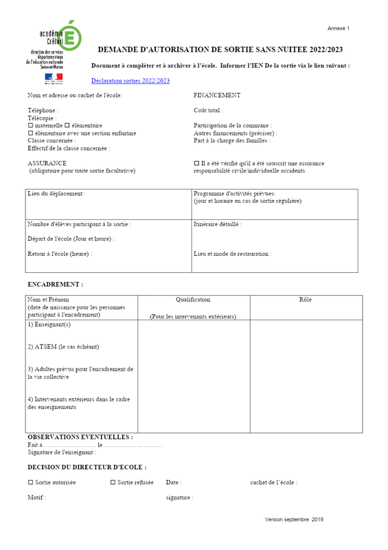 Documents administratifs