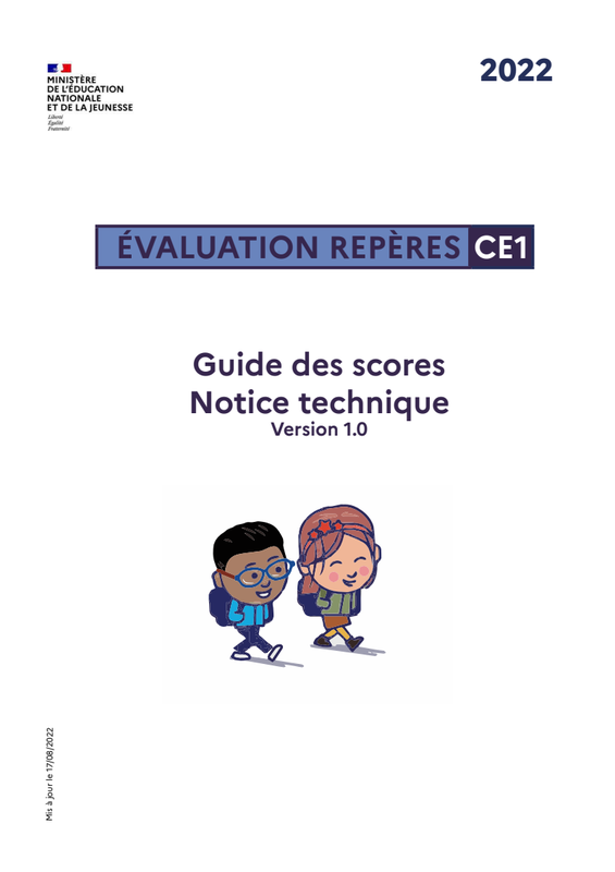 Les évaluations nationales CP-CE1