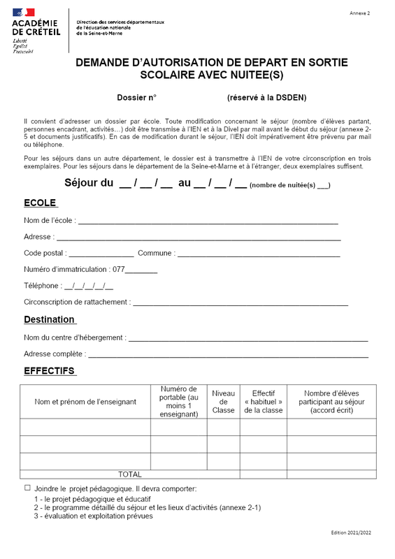 Documents administratifs